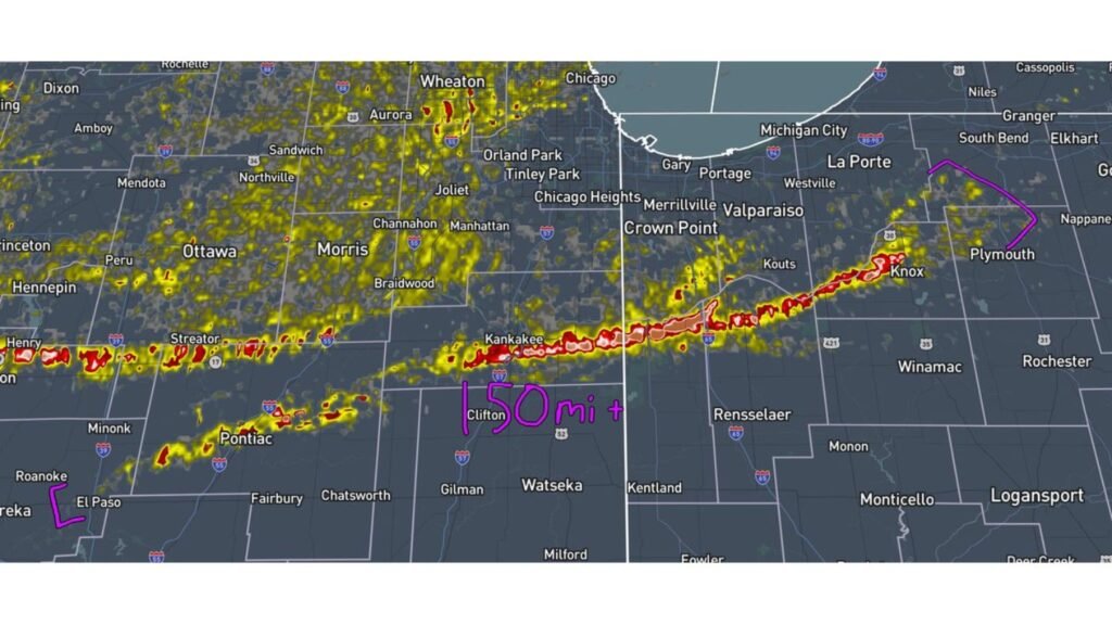 Illinois and Indiana See 150-Mile Tornado Track from Long-Tracked ...